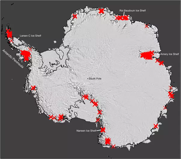 Sisanda kufumanisa ukuba i-Antarctica igutyungelwe yimilambo