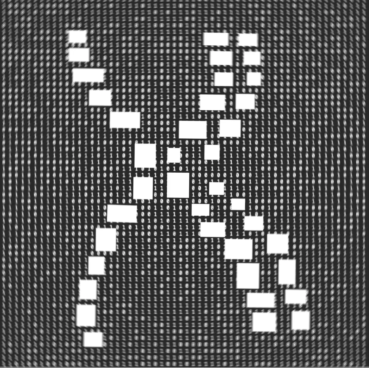 Chromosome (genetic material) yakasimudzwa pamusoro pebhinari kodhi. (Mufananidzo: Burak Yelmen)