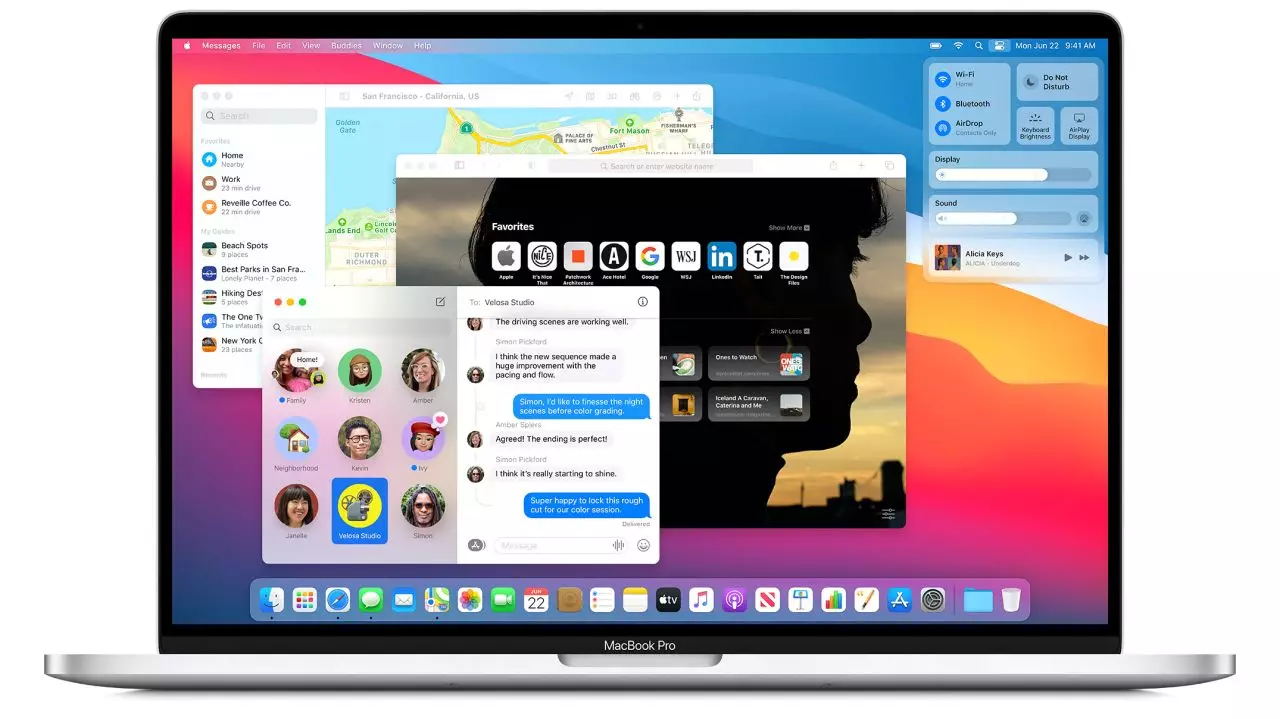 Inguqulelo elandelayo ye-macOS ibizwa ngokuba yiBig Sur kwaye ifumana iFacelift ye-iOS kakhulu