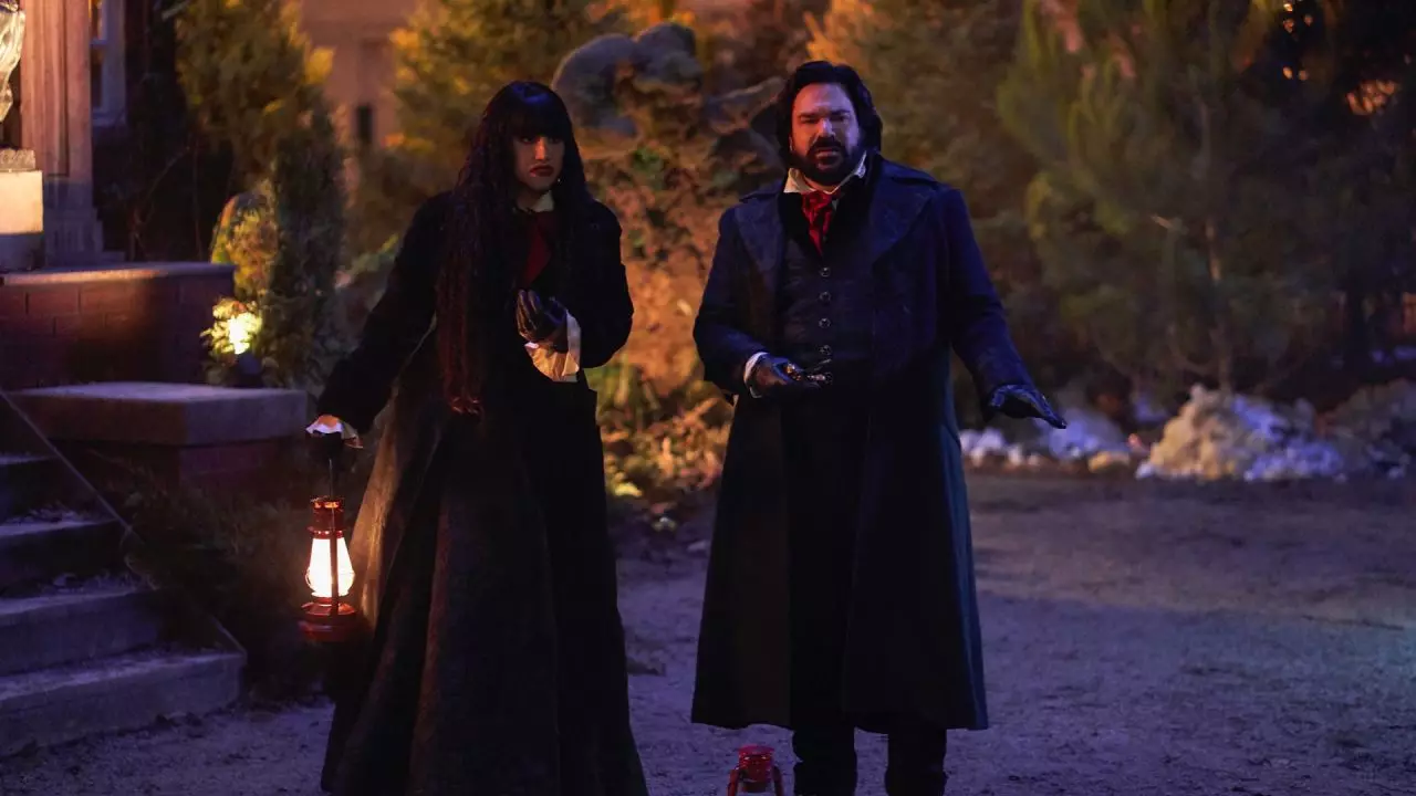 ’n Toneel uit seisoen twee van What We Do in the Shadows. (Beeld: FX)