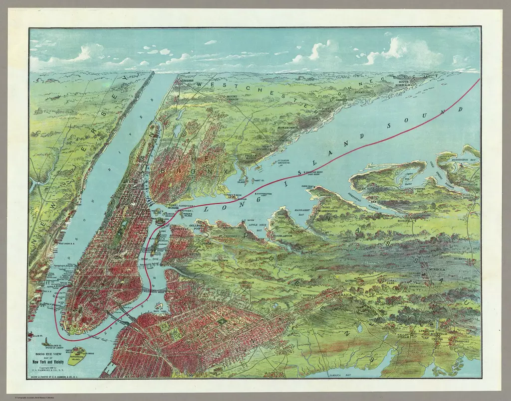 11 vistes a vista d'ocell que mostren com ha crescut la ciutat de Nova York durant 350 anys