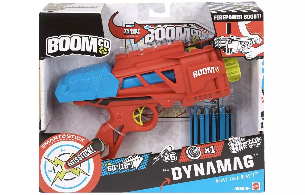 Наполненные дротиками зажимы позволяют Dynamag от BOOMco стрелять выстрел за выстрелом