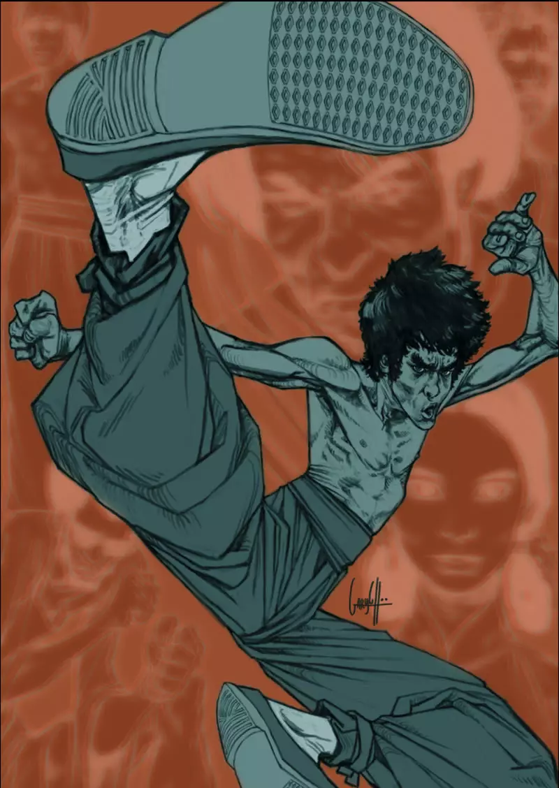 Payenera Kukhala Zowonetsa Zambiri za Bruce Lee Art Monga Iyi