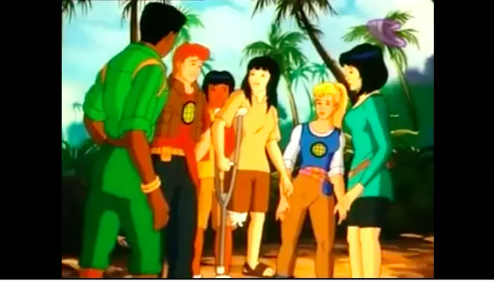 ٹیرز کے درمیان ٹائی لی۔ (اسکرین شاٹ: TBS/Hanna-Barbera)