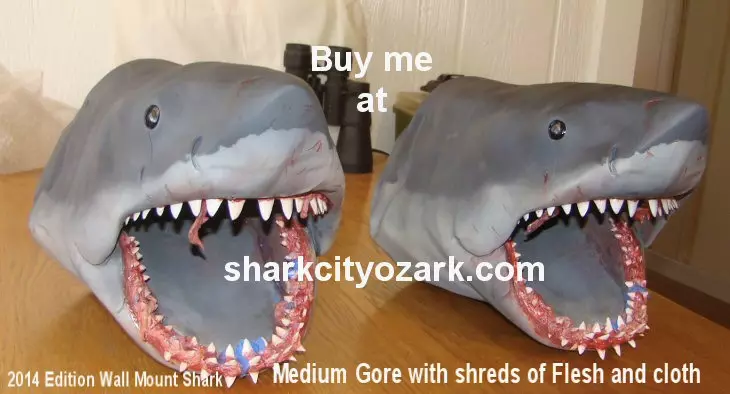 Puede personalizar el nivel de detalle de Gore en este busto de Tiburón Tiburón