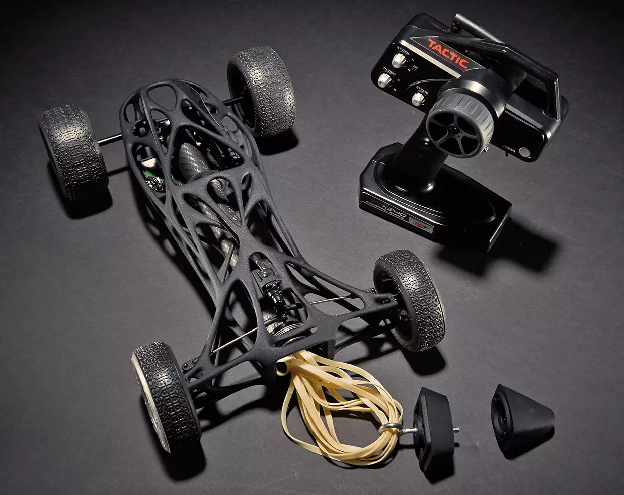 5m Elastik Bant Bu Şık 3D Baskılı RC Arabayı Güçlendiriyor