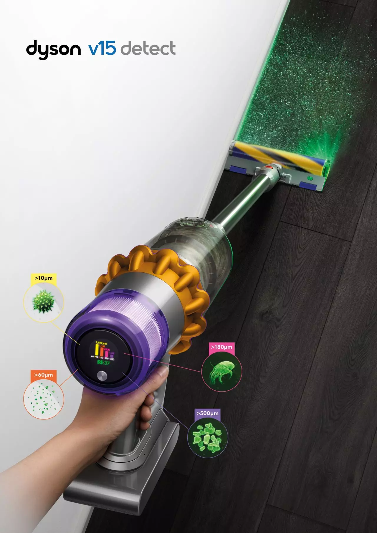 Dyson v15 detekovať