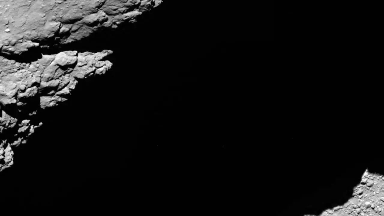 C'est la dernière chose que le vaisseau spatial Rosetta a vue avant de mourir