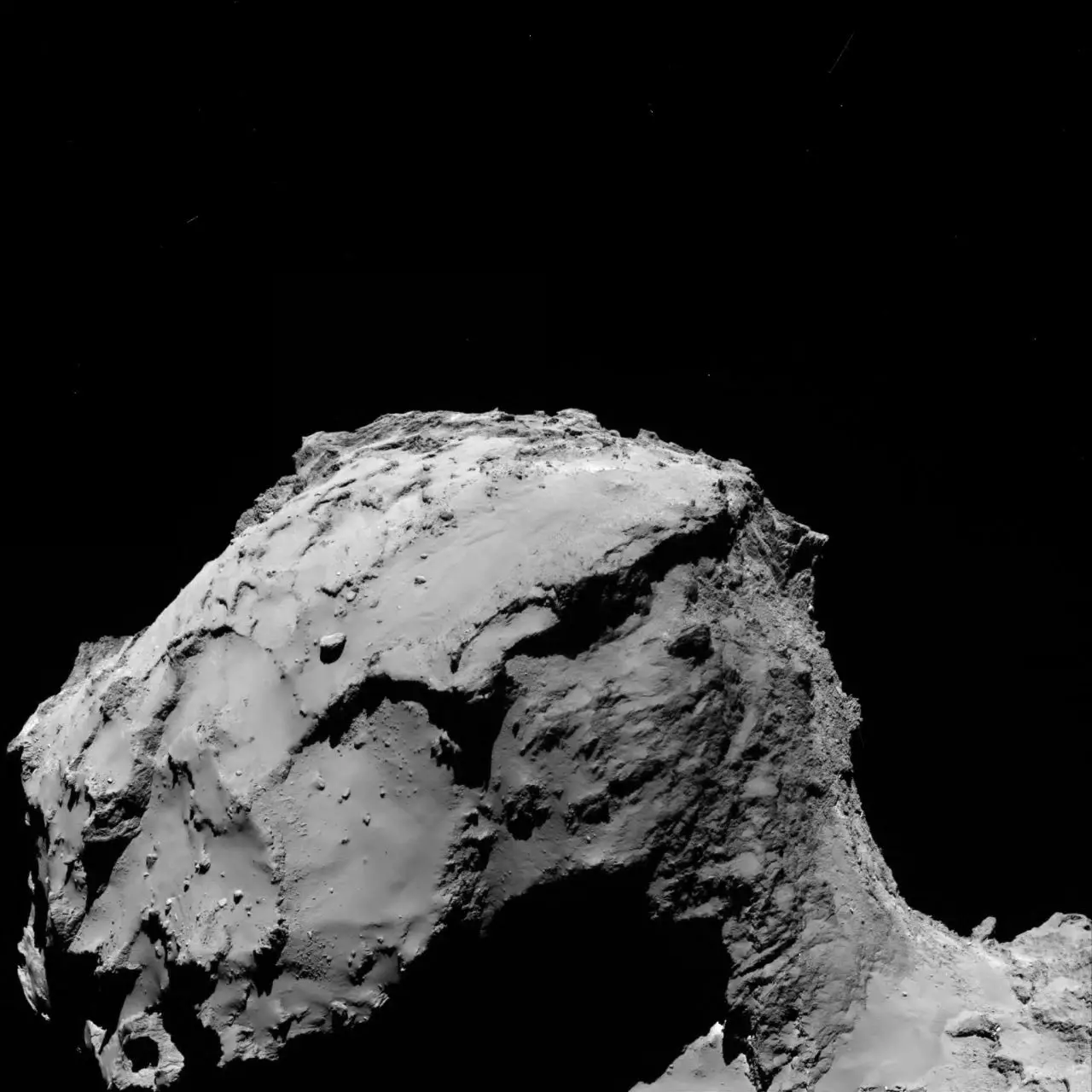 Das ist das Letzte, was die Raumsonde Rosetta gesehen hat, bevor sie starb