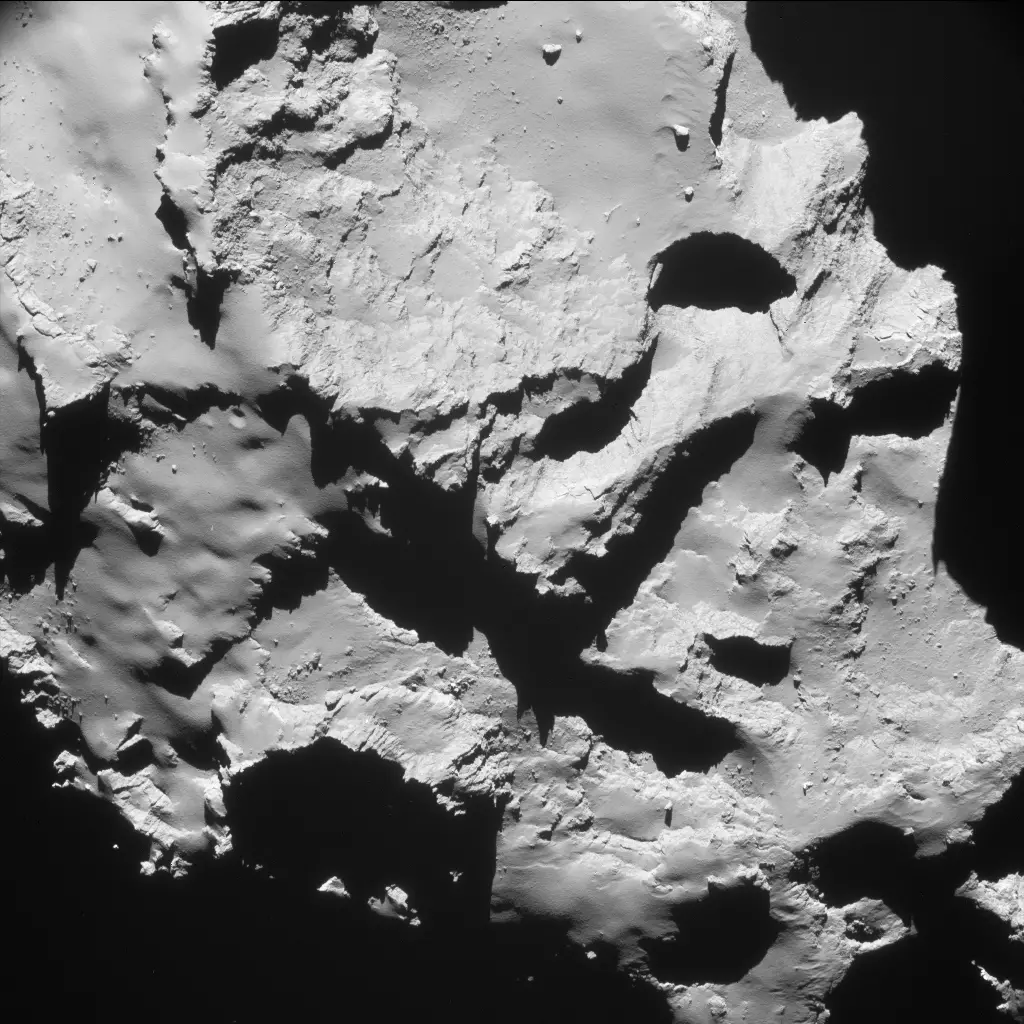 이것은 Rosetta 우주선이 죽기 전에 본 마지막 것입니다