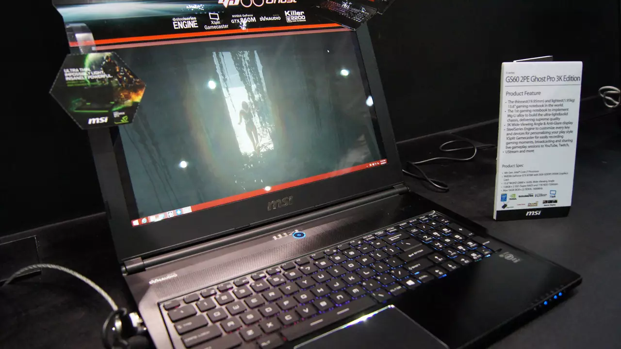 Laptopët e hollë dhe të fuqishëm të lojërave janë të mëdhenj në Computex 2014