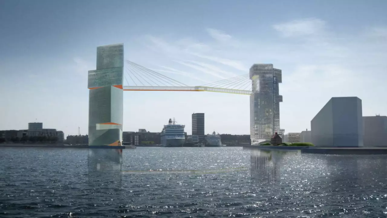 Ось над своєю гавані будується запаморочливий пішохідний міст Копенгагена
