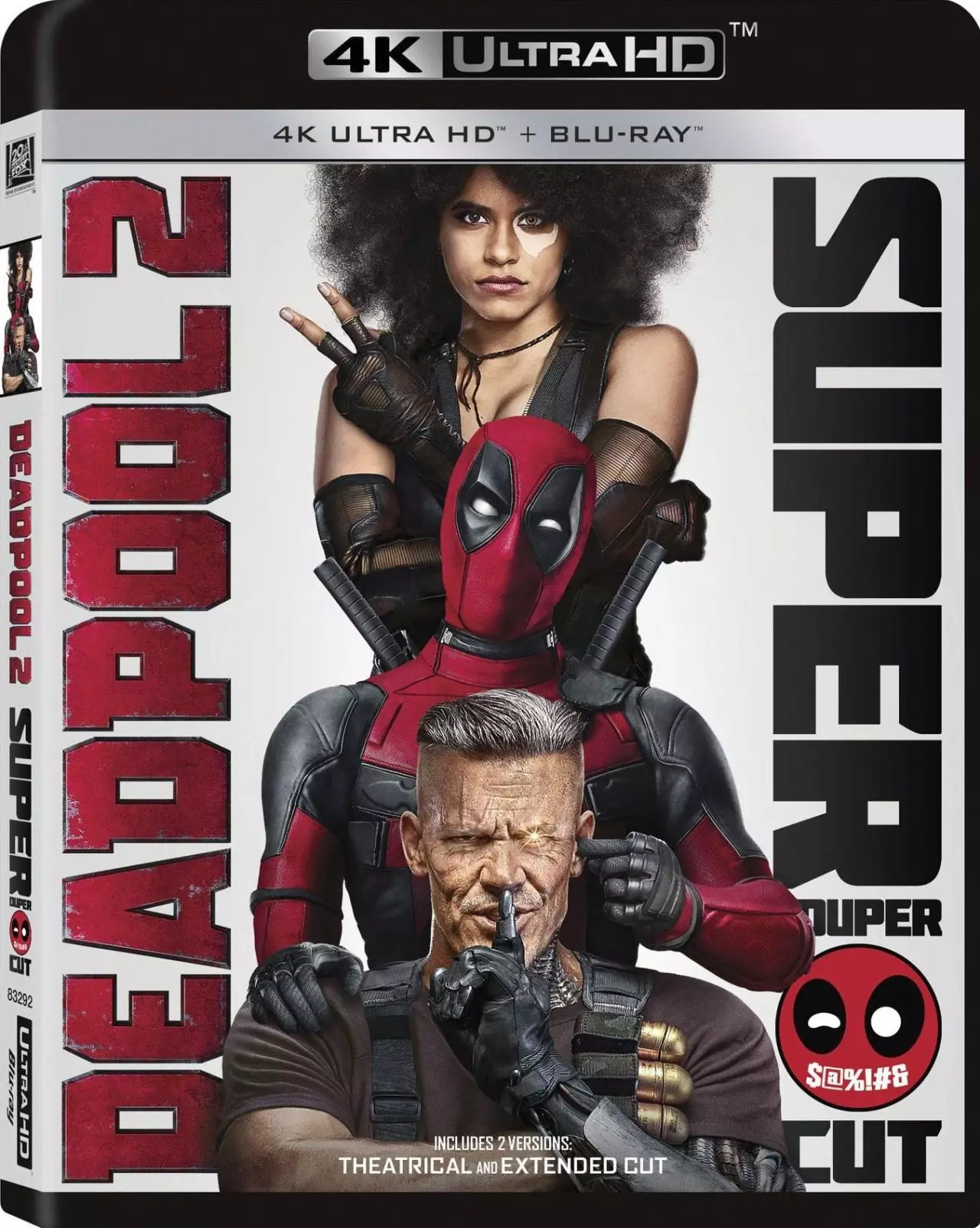 I-Deadpool 2 Blu-ray Inendlela Engaphezu Kokusikwa Okunwetshiwe