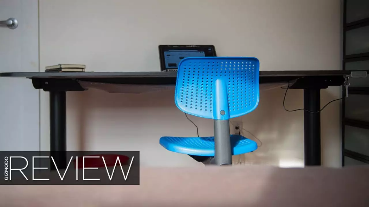 IKEA Sit/Stand Desk Review: Mi Ne Povas Kredi Kiom Mi Ŝatas Ĉi tion