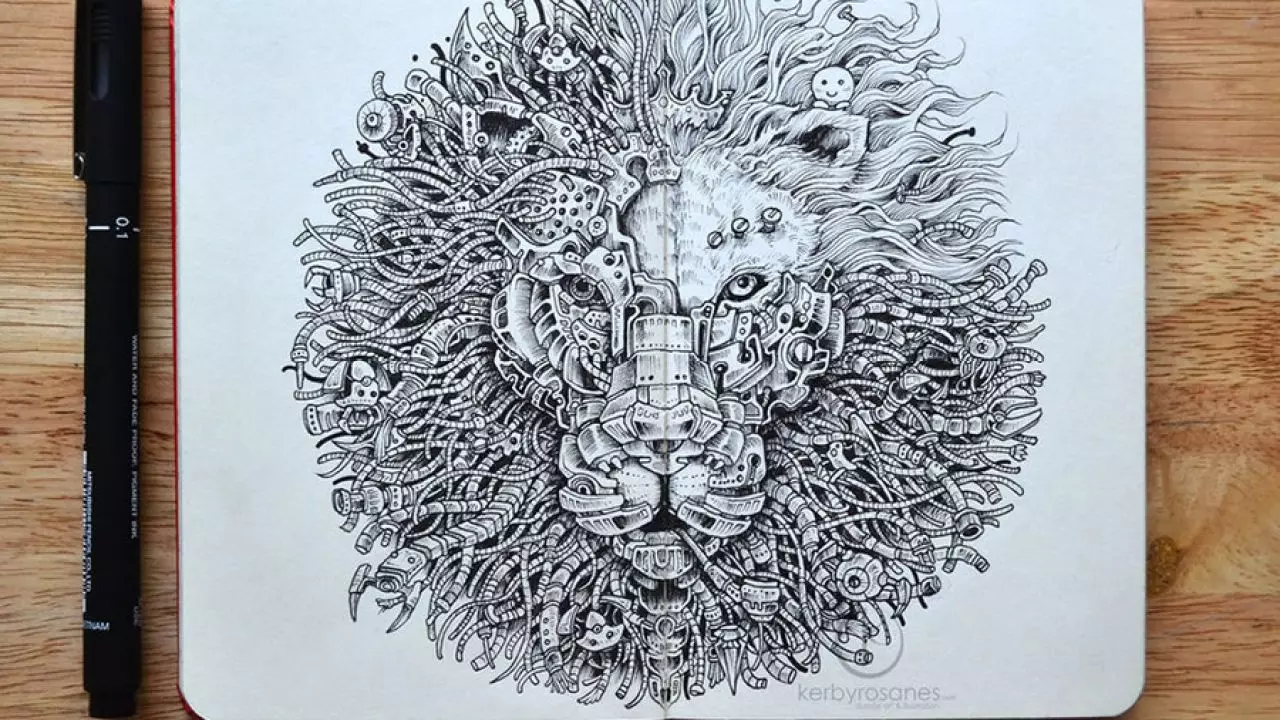 The Insanely Intricate Doodles Of Kerby Rosanes