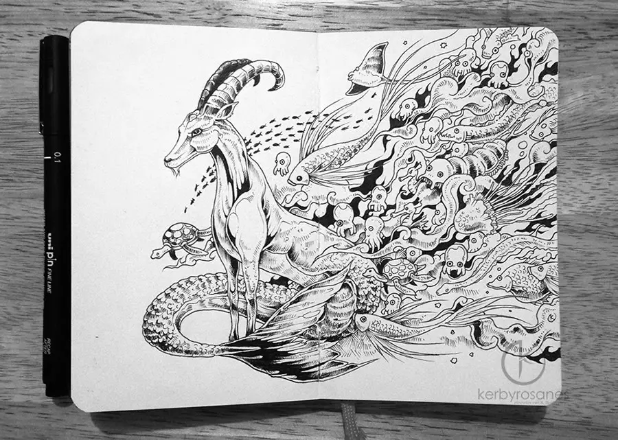 Na Doodles Insanely Intricate Of Kerby Rosanes