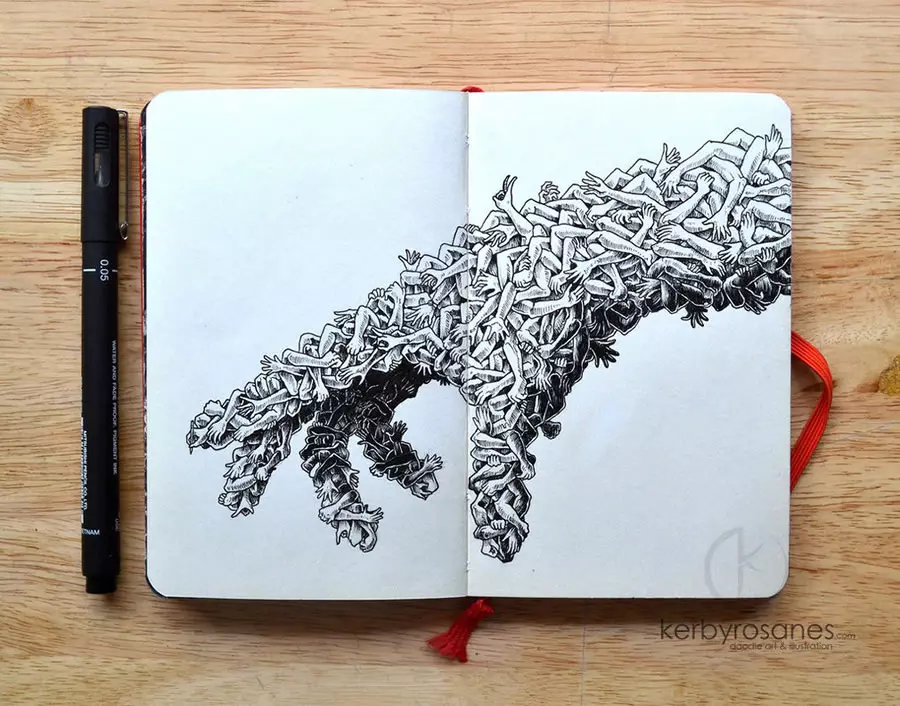 Ang Insanely Intricate Doodles Ni Kerby Rosanes
