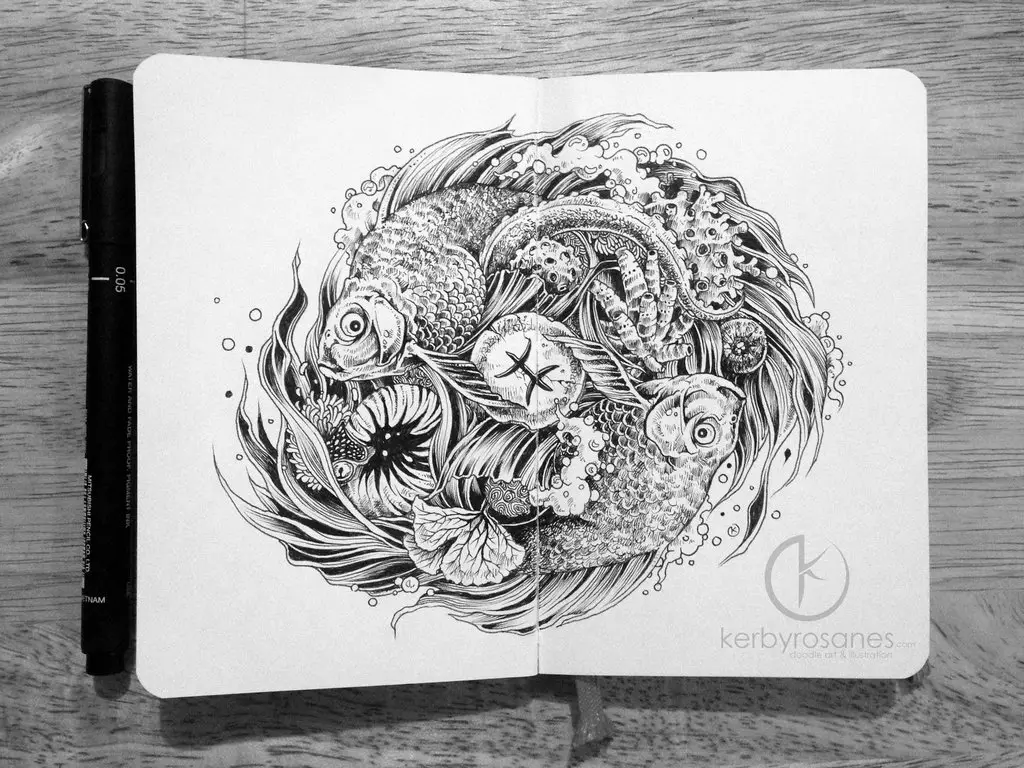 Na Doodles Insanely Intricate Of Kerby Rosanes
