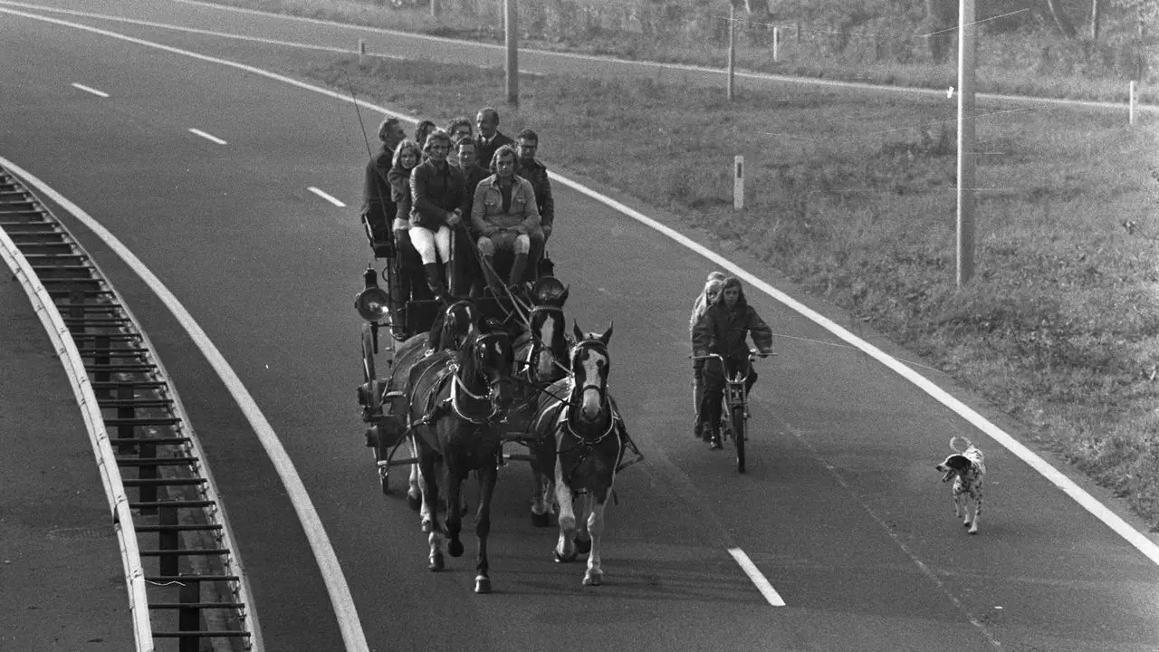 Marchogodd yr Iseldiroedd Geffylau Ar Eu Priffyrdd Yn ystod Argyfwng Olew'r 1970au