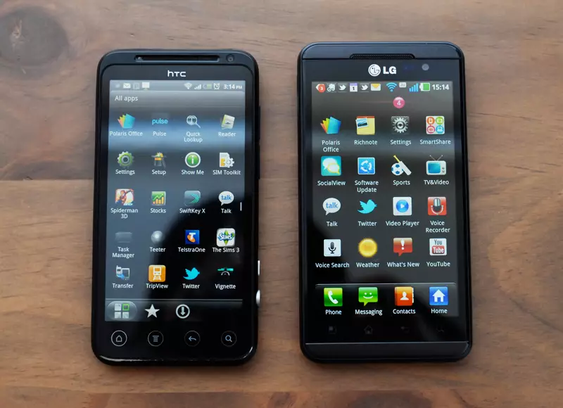 Döyüş rejimi: HTC EVO 3D və LG Optimus 3D