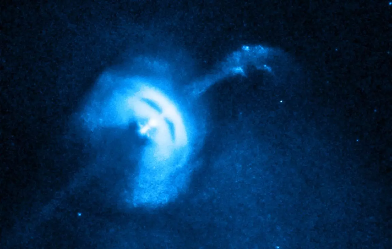 Vela Pulsar. (Gambar: X-ray: NASA/CXC/Univ of Toronto/M.Durant dkk; Optik: DSS/Davide De Martin)