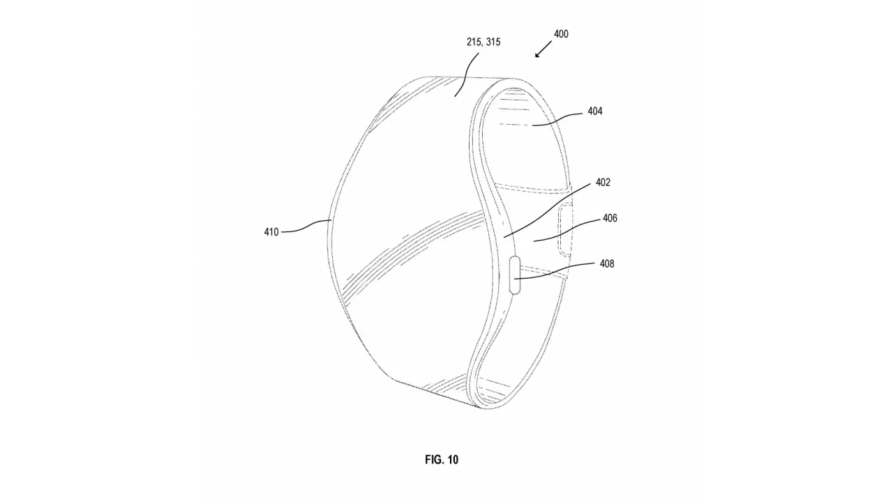 Wazo la Apple la jinsi saa mahiri iliyo na skrini inayonyumbulika inavyoweza kuonekana. (Picha: USPTO)