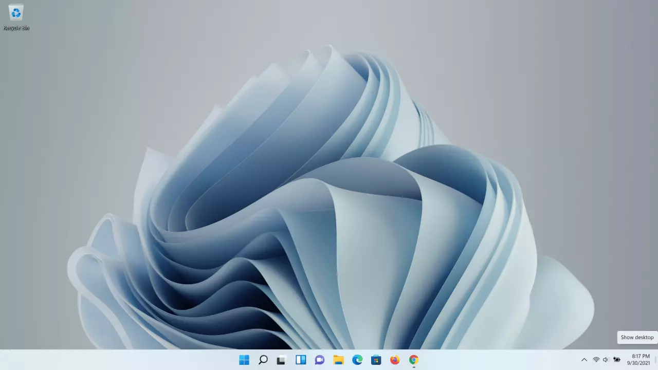 Lub ntsej muag tshiab ntawm Windows 11. (Screenshot: Sam Rutherford)