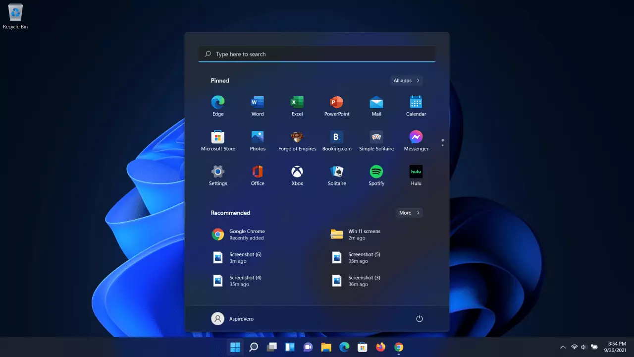 Mode gelap baru di Windows 11 terlihat sangat bagus. (Tangkapan layar: Sam Rutherford)