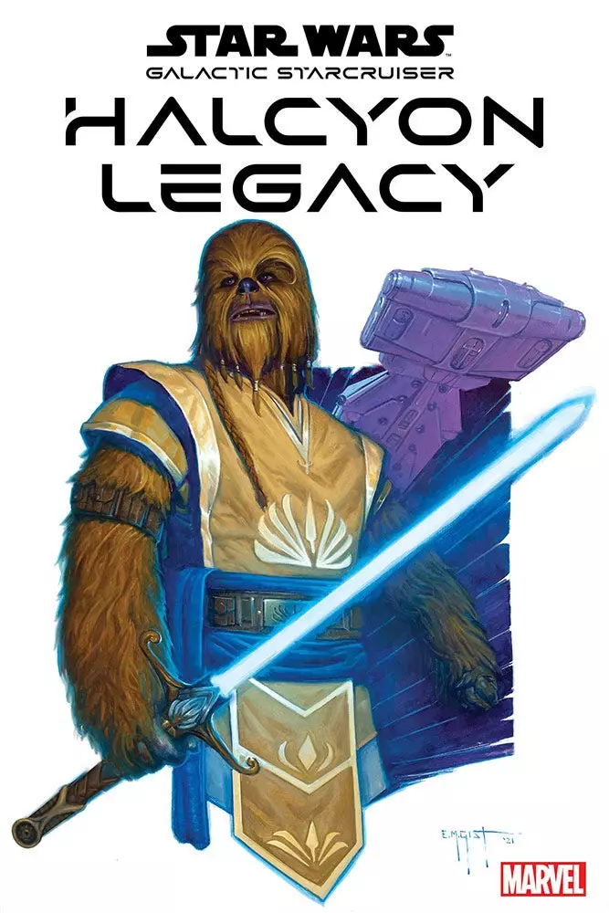 EM Gist द्वारा Halcyon Legacy #1 को कभर आर्ट। (छवि: मार्वल/लुकासफिल्म)