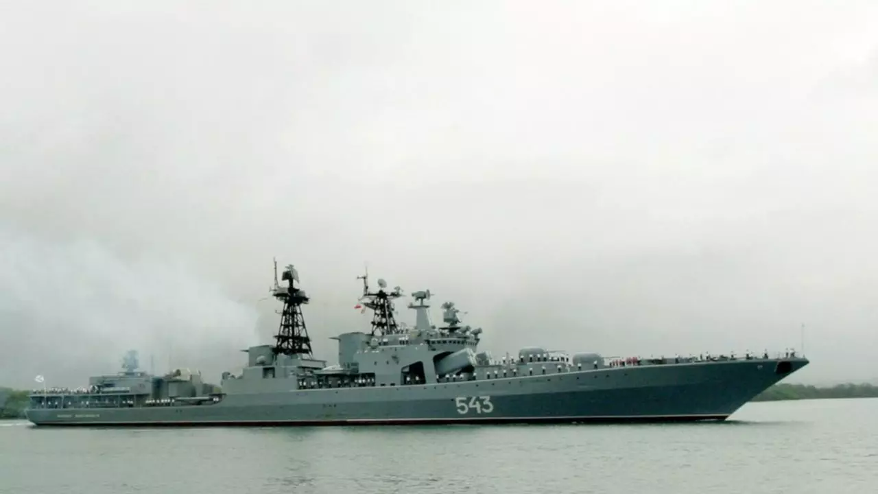 Tukaj so ruske vojne ladje, ki so namenjene Brisbaneu