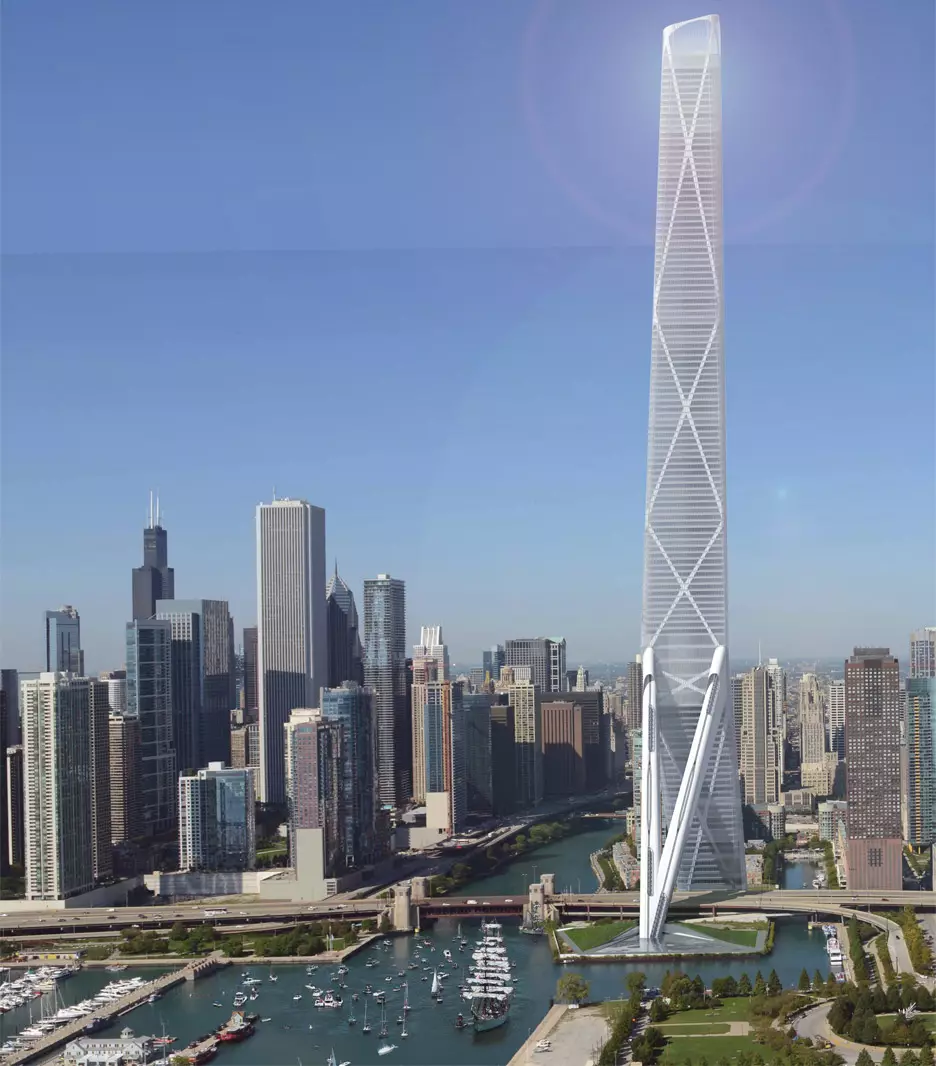 Chicago Bisa Nyambung Pit Neraka Raksasa Kanthi Pencakar Langit sing Ngalangi Jalan Raya
