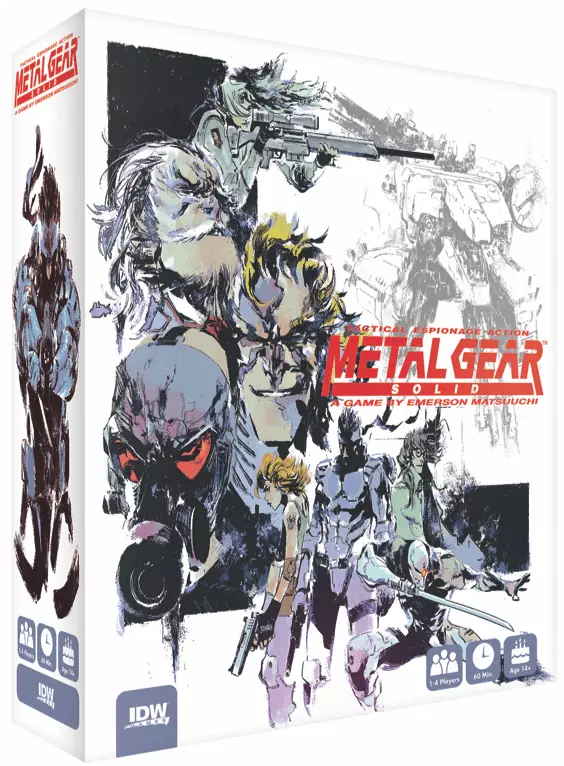 אמנות כיסוי הקופסה עבור Metal Gear Solid: The Board Game. (תמונה: IDW Games)
