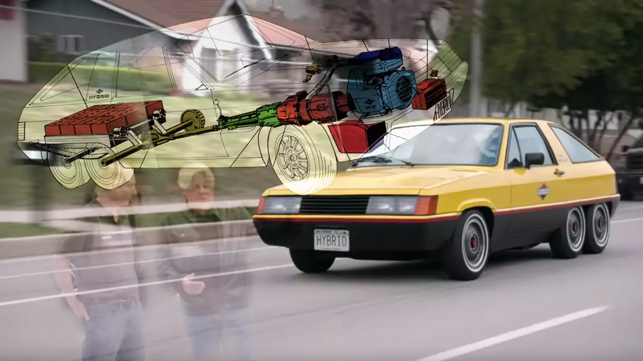 Se Jay Leno kjøre en Bonkers sekshjuls Briggs og Stratton-bil
