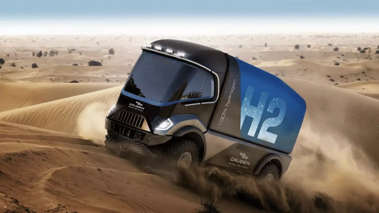 Rajd Dakar 2022 przetestuje ciężarówkę wyścigową Gaussin H2, motorsportowy Behemoth napędzany wodorem
