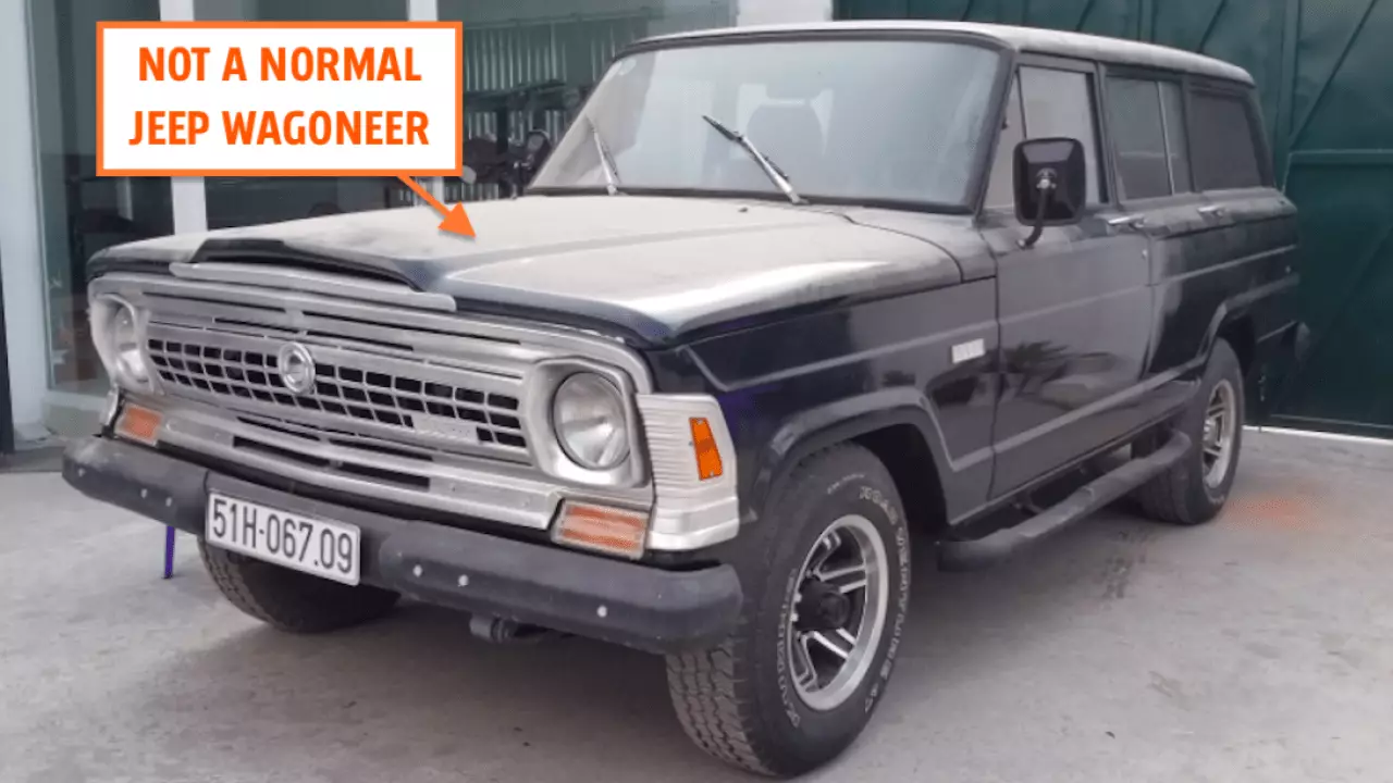 Fun a Vietnam e descubrín un Jeep Wagoneer personalizado a diferenza de calquera Wagoneer que viches