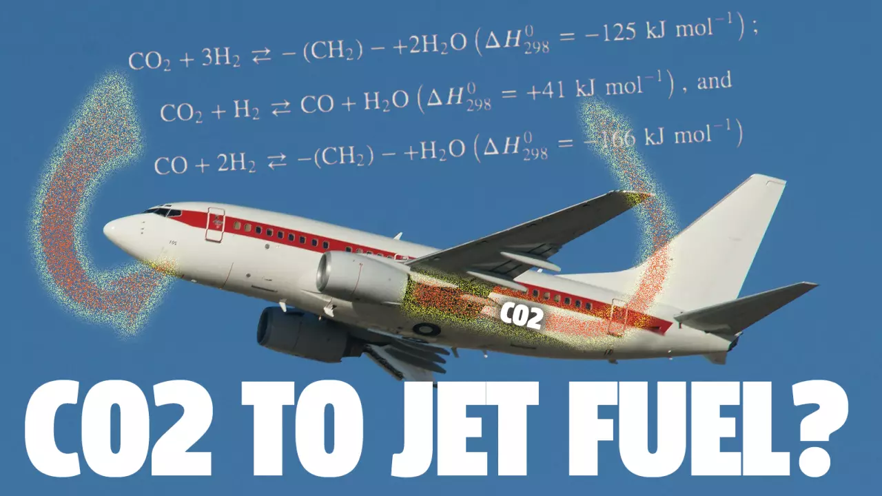Os investigadores atoparon unha forma de converter o CO2 en combustible para avións