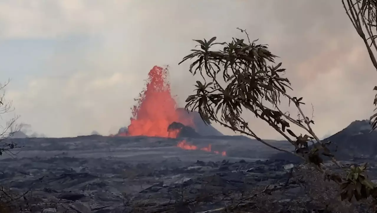 Lava ka Kilauea Volcano ayaa si fiican u gaadhay Warshada Korontada Geotermal