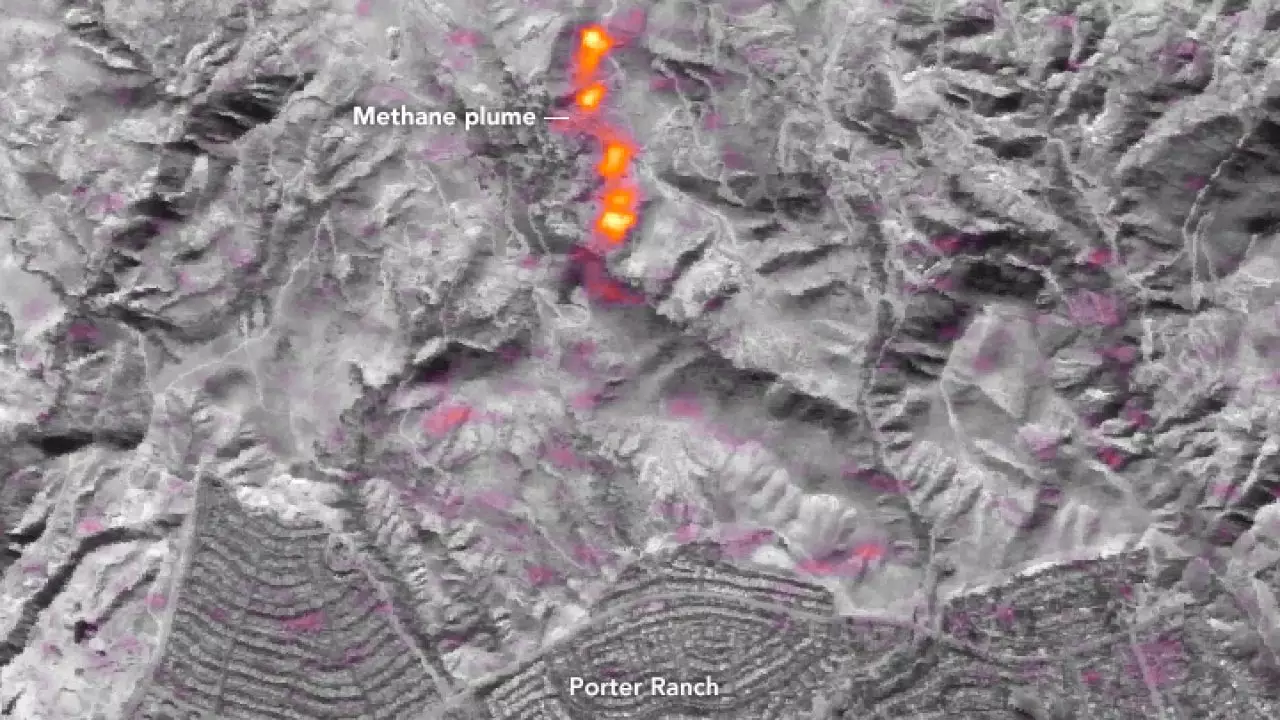 O vazamento de gás de LA era tão ruim que você podia vê-lo do espaço