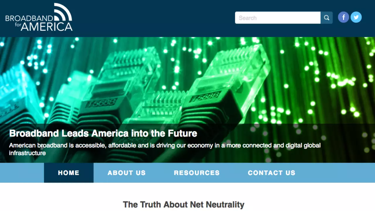 Un gruppo Shill di ISP sta tirando fuori annunci Google ingannevoli sulla neutralità della rete