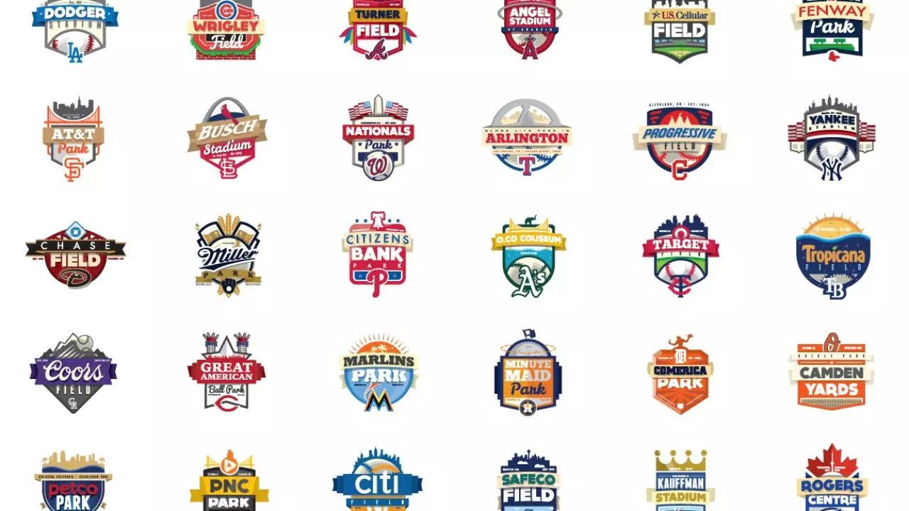 Van Logoyên Stadyuma MLB-ya ji nû ve hatî sêwirandin Ji Tişta Rastî çêtir in
