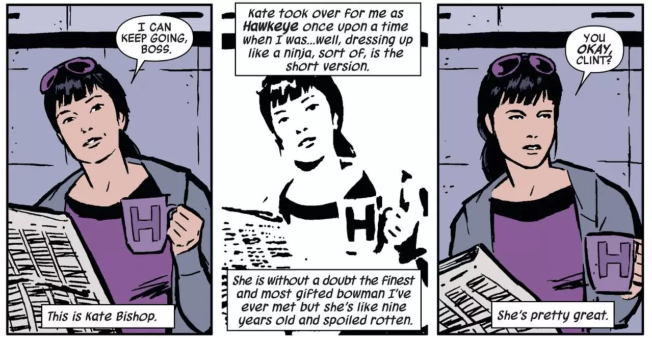 hawkeye 2012 comics ການປັບຕົວຊຸດ