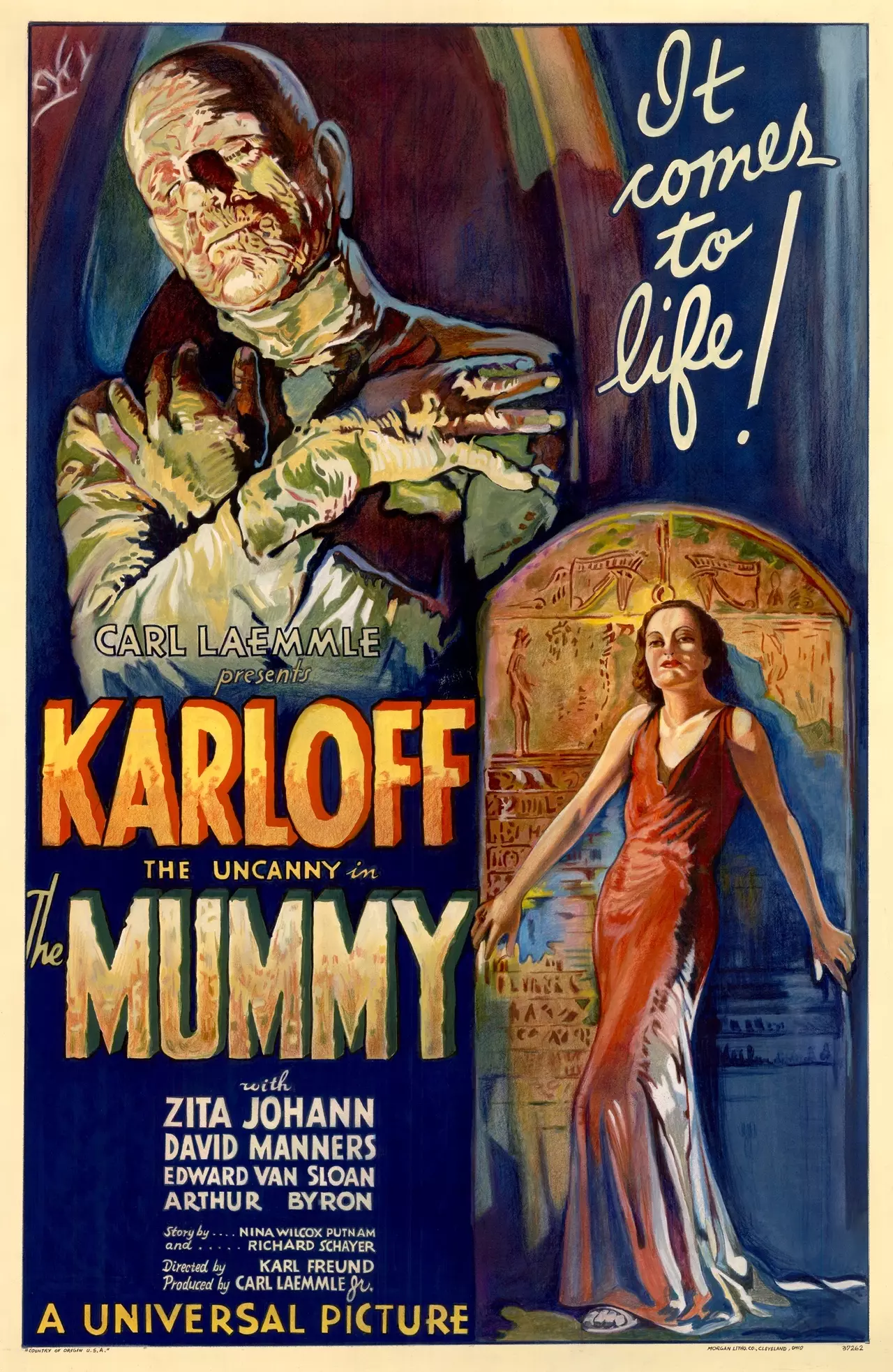 Zeldzame filmposter uit 1932 voor de mummie die naar verwachting meer dan $ 1 miljoen zal opleveren bij Sotheby's Auction