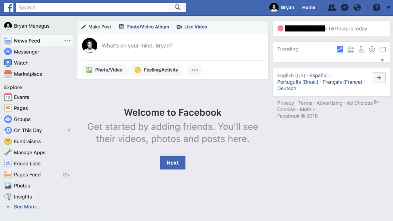 Facebook chce přepracovat svůj informační kanál – místo toho jsem vyprázdnil svůj