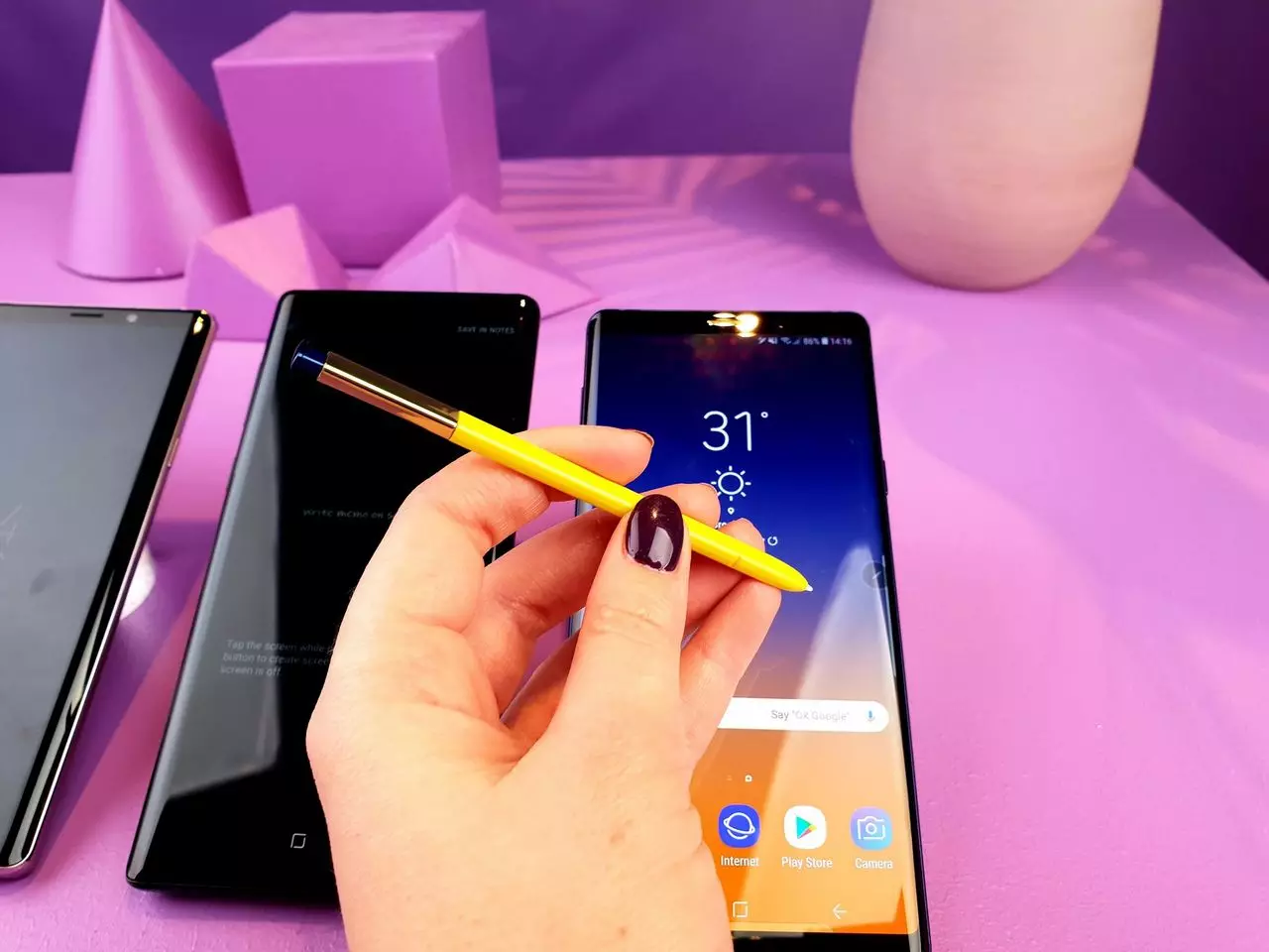 Zergatik Blue Galaxy Note9 S Pen horia du